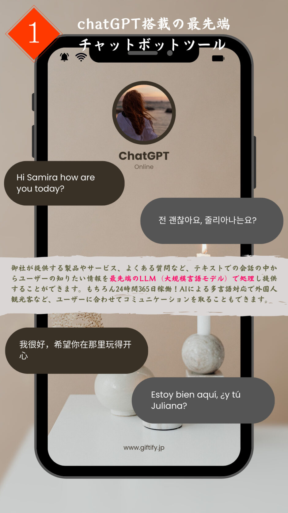 chatGPT搭載のAIチャットボットサービス開始！ - Giftify